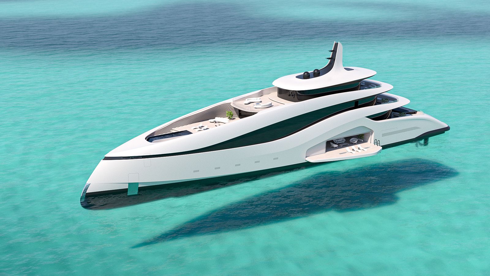Super Mega Yacht Concept Majestic Motor Yacht Model For Sale In